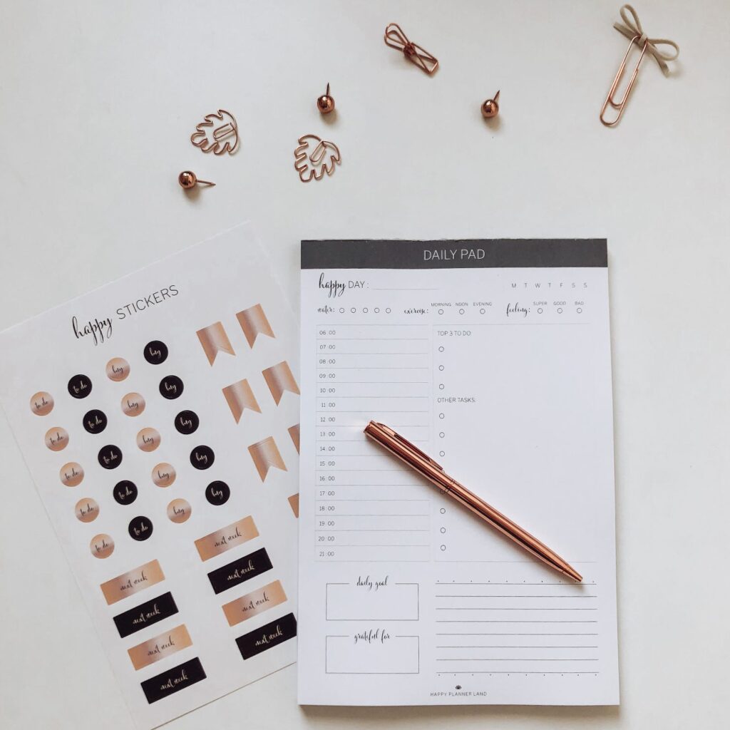 Printable: Daily PAD - Happy Planner Land